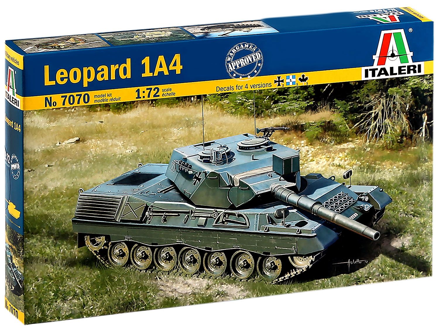 Танк - Leopard 1A4 - Сглобяем модел - макет - store.bg