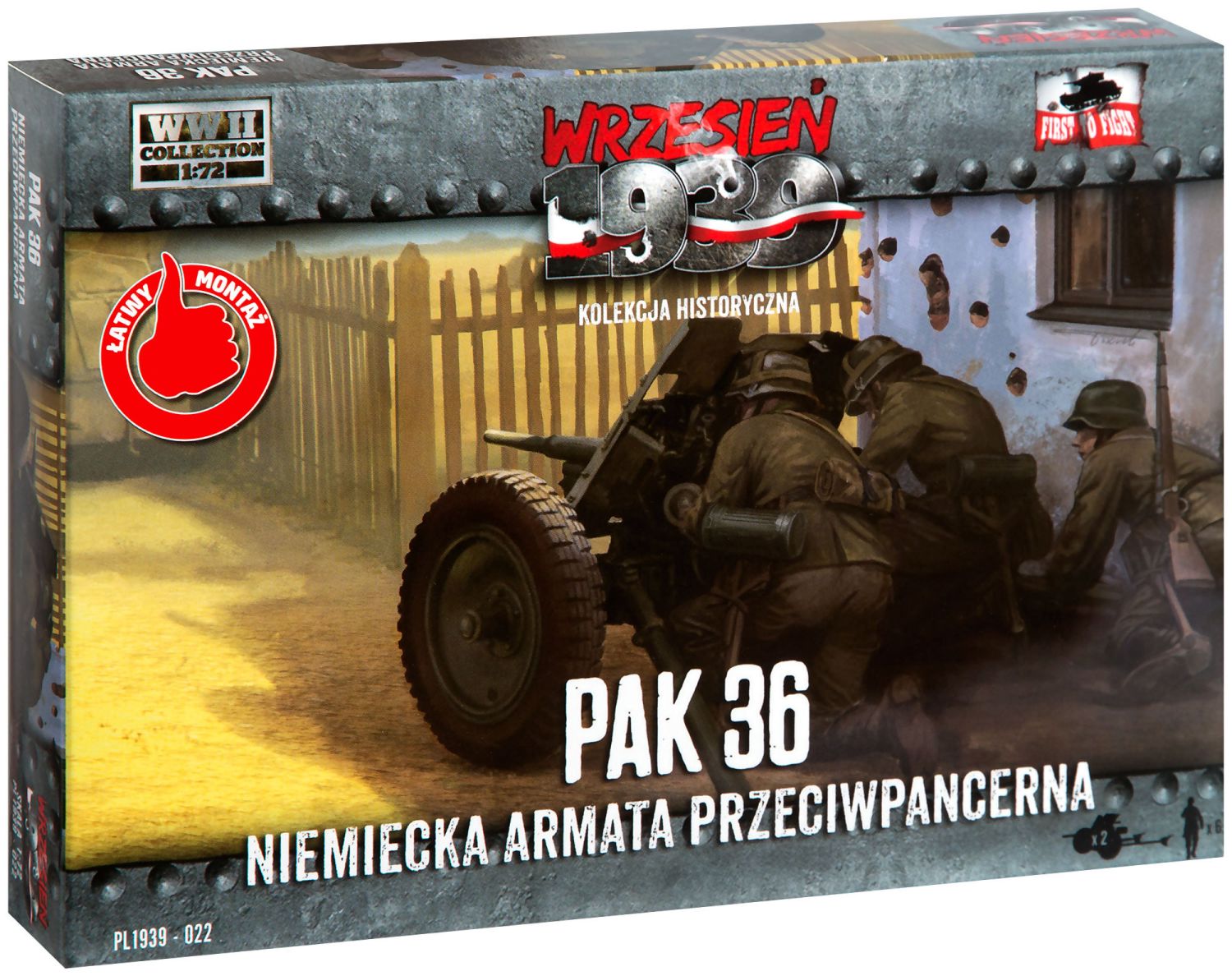 Противотанково оръдие - 3.7 cm PaK 36 - макет - store.bg