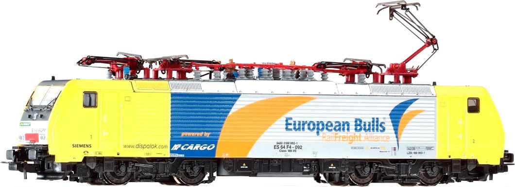 Електрически локомотив - ES64F4 - 092 - European Bulls - макет - store.bg