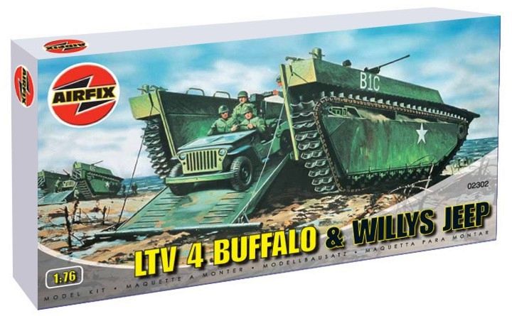 Амфибия LTV 4 Buffalo и Джип Willys - макет - store.bg